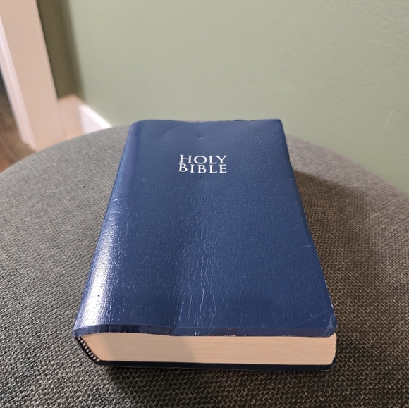 Other | Blue Holy Bible | Poshmark